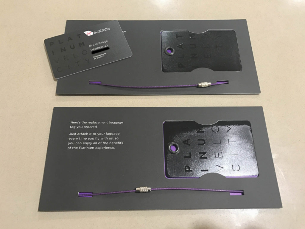 Virgin Australia's New Platinum Card And Bag Tag Design - Zac George