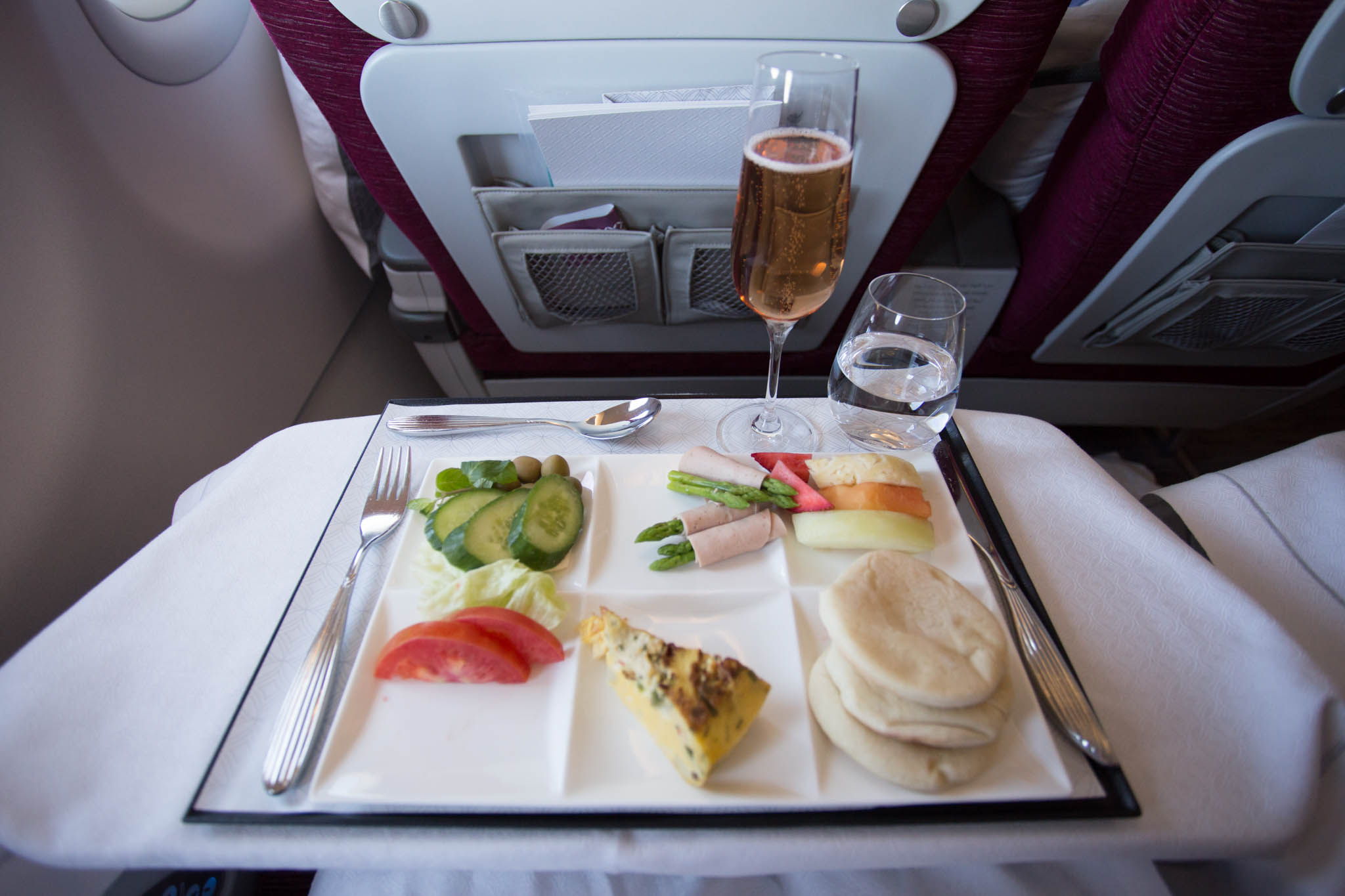 Review - Qatar A320 First Class, Doha To Dubai - Zac George
