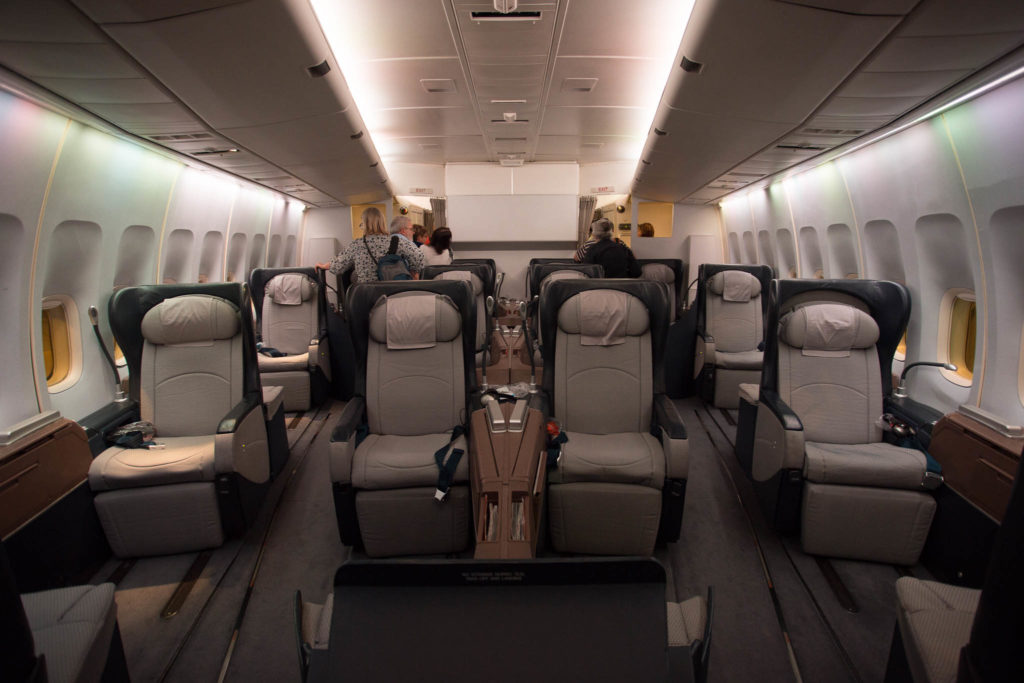 Qantas Quietly Refreshes One Of Their 747's First Class Cabin - Zac George