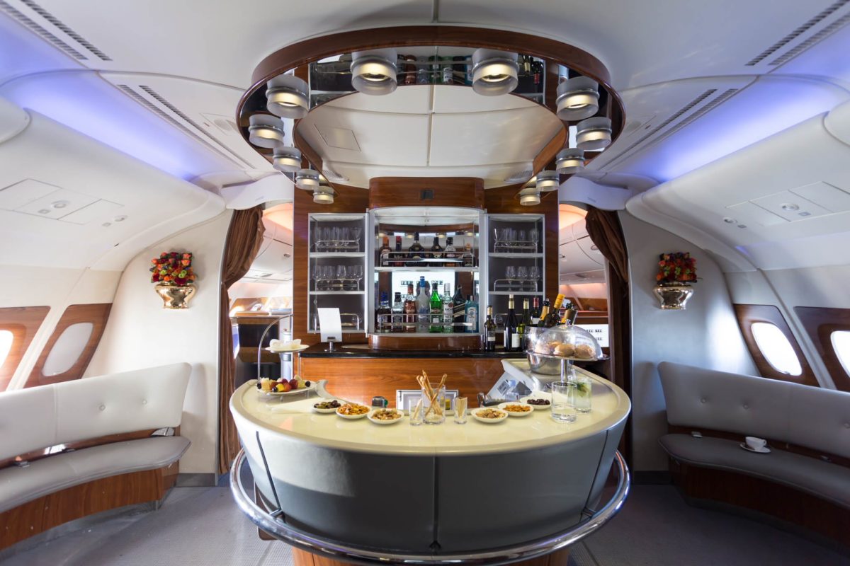 Emirates' New Onboard Lounge Is Now Flying - Zac George