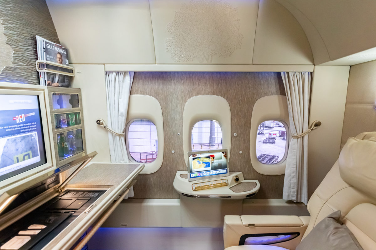 Review - Emirates New 777 First Class, Dubai - Brussels - Zac George